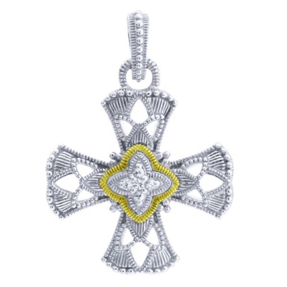 Judith Ripka Signature Collection 18k 925 Pendant - Gem